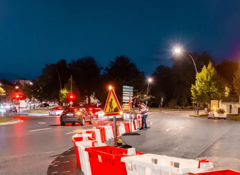 Panneau Triflash AK5 LED pour chantier